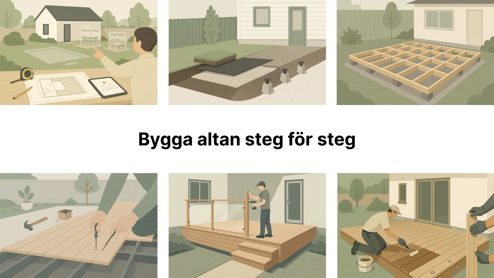 Bygga altan 2025 – kostnad, material & regler | Bygglov.se